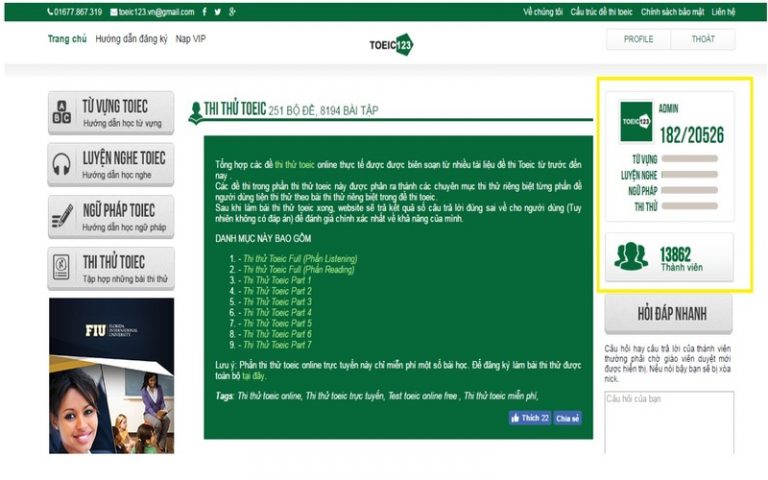 Khám phá các trang web luyện thi TOEIC miễn phí cực hay hiện nay